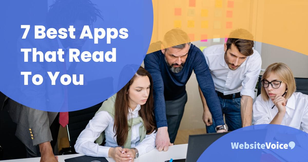 10 best Text-to-Speech Apps that reads to you - 2024 · WebsiteVoice ...