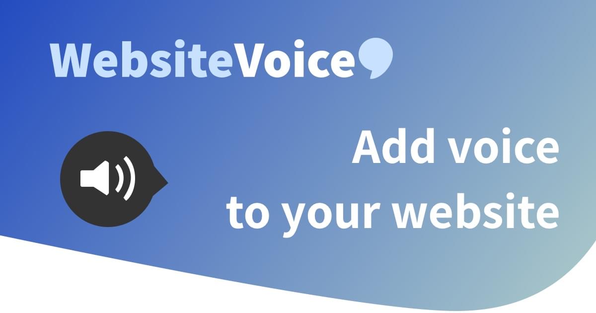 WebsiteVoice Blog | Add Free Text-to-Speech to Your Site